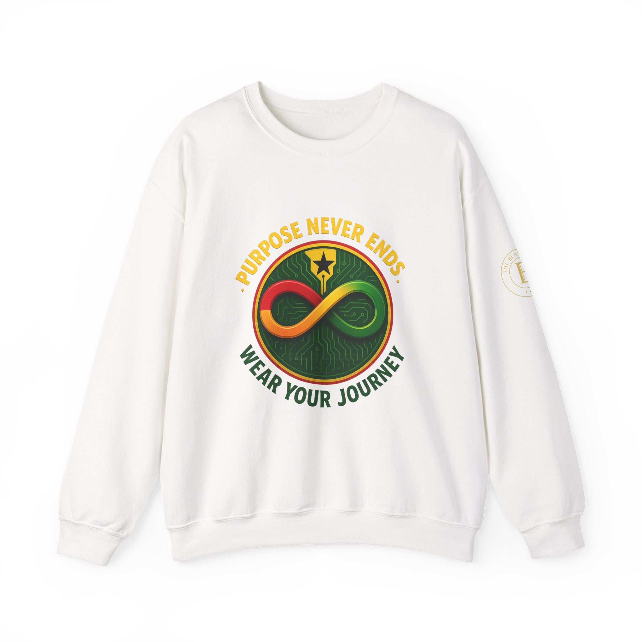 Crewneck Sweatshirt — Purpose Never Ends “Wear Your Journey” Infinity ...